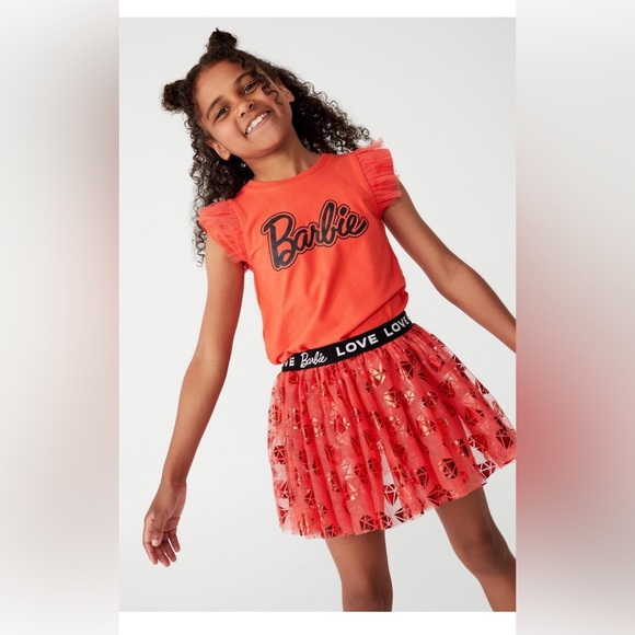 Cotton On | Bottoms | New Cotton On Kids Barbie Extra Reddish Orange ...